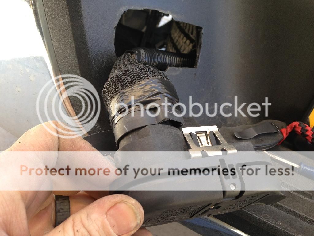 Trailer wire harness plug relocate into bumper. | Toyota Tundra ...