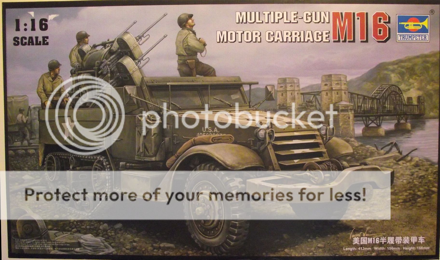 Trumpeter 1/16 M16 Multiple-Gun Motor Carriage - large Scale AFVs (1:16 ...